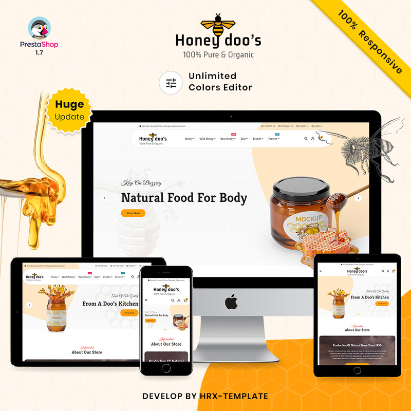 Honey Doos - Agro Bee & Sweet Shop Template