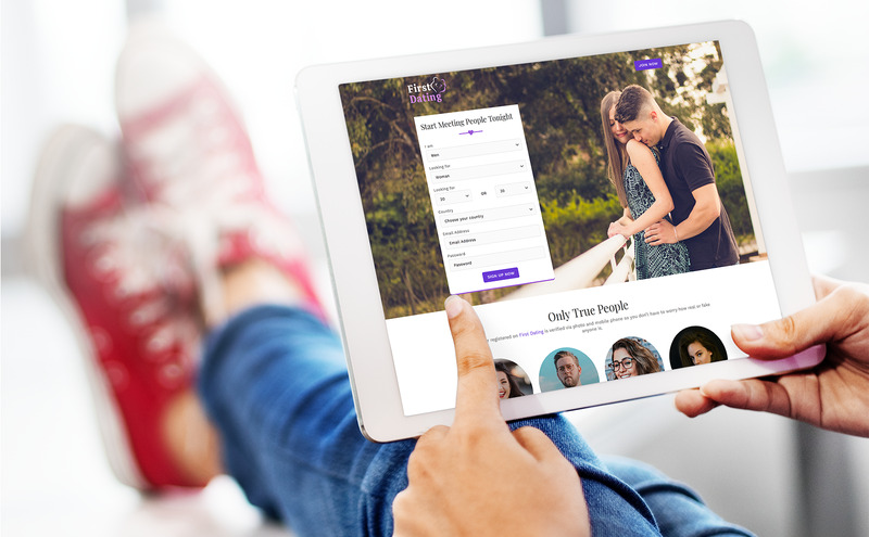 First Dating - Dating Agency Landing Page Template