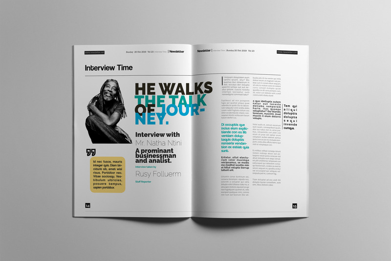 FREE Business Newsletter Magazine Templates - TemplateMonster