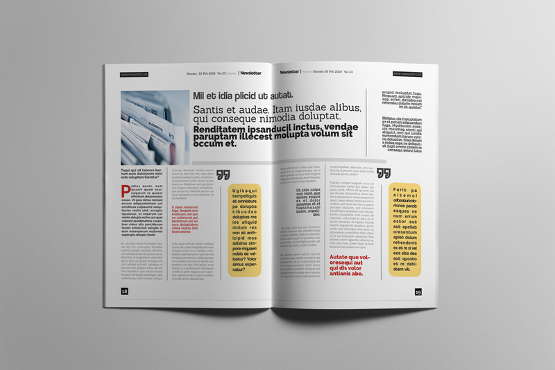 FREE Business Newsletter Magazine Templates - TemplateMonster