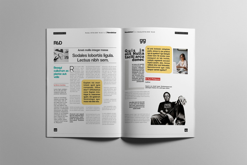 FREE Business Newsletter Magazine Templates - TemplateMonster