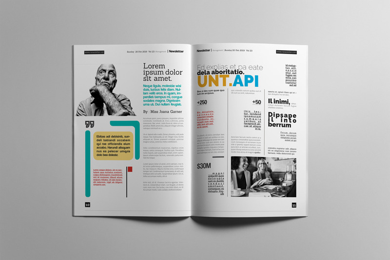 FREE Business Newsletter Magazine Templates - TemplateMonster