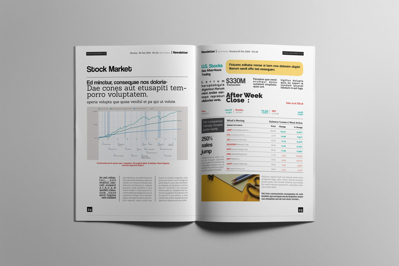 FREE Business Newsletter Magazine Templates - TemplateMonster