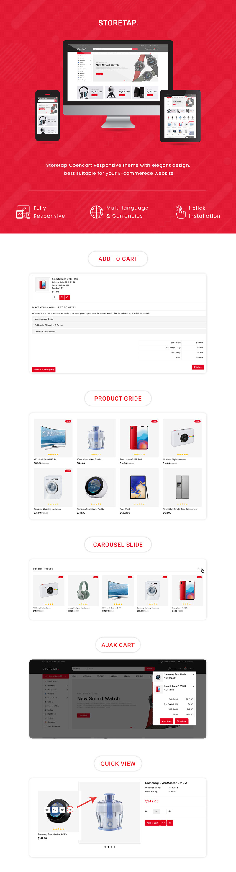 Storetap - Electronics Store OpenCart 3.0 - TemplateMonster