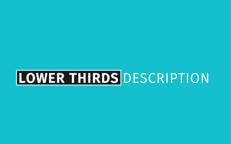 25 Lower Thirds 02 After Effects Templates - TemplateMonster