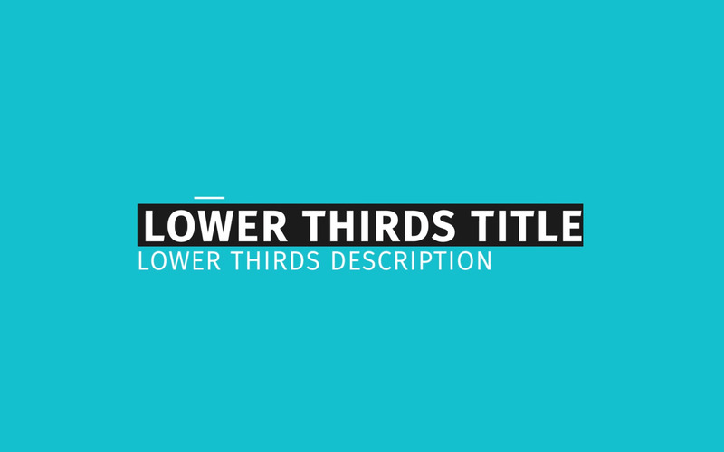 25 Lower Thirds 02 After Effects Templates - TemplateMonster