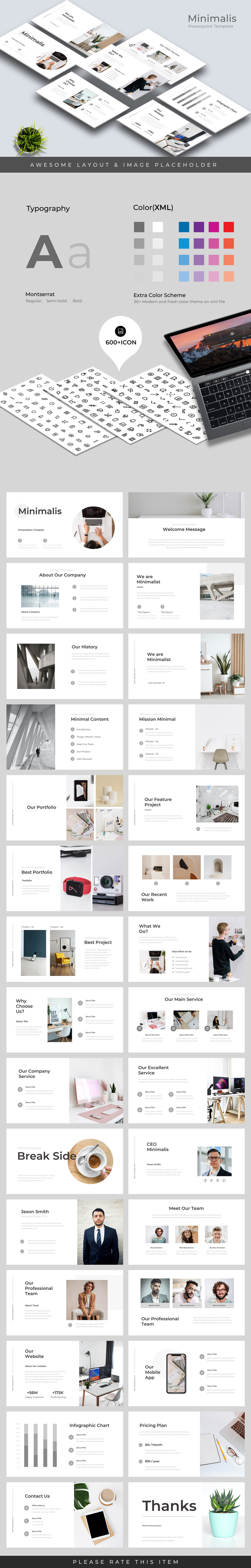 Minimalis-Minimal PowerPoint Presentation Template