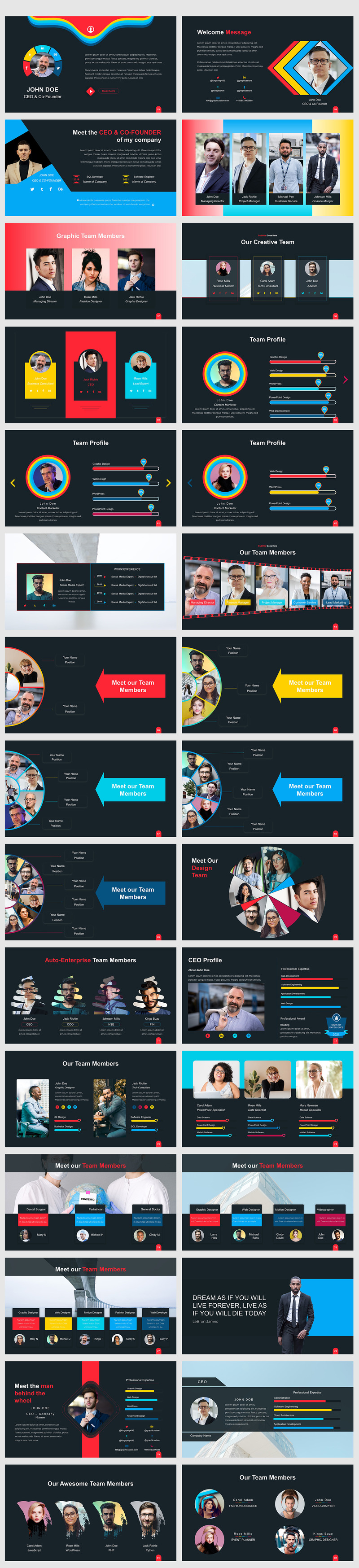 Business Team PowerPoint template #163476 - TemplateMonster
