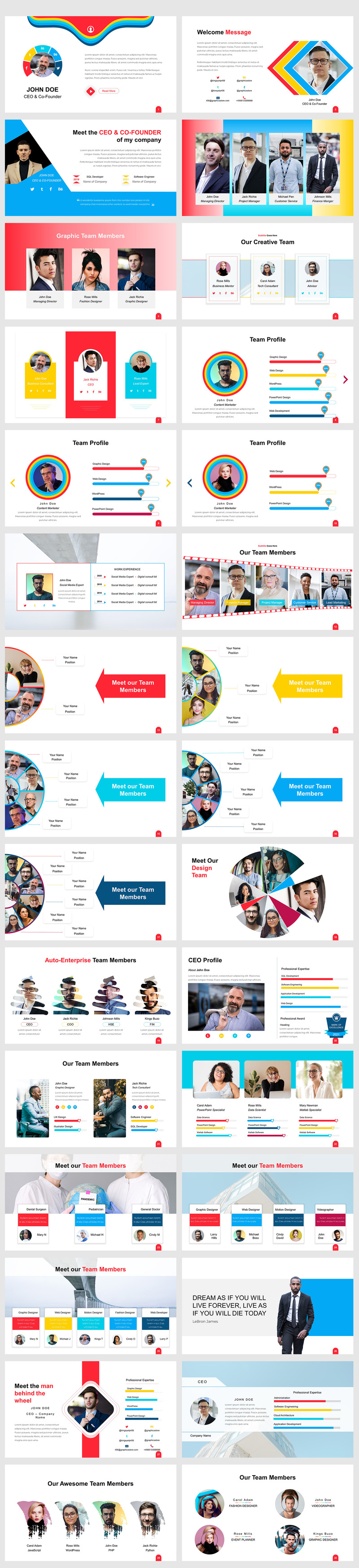 Business Team PowerPoint template #163476 - TemplateMonster