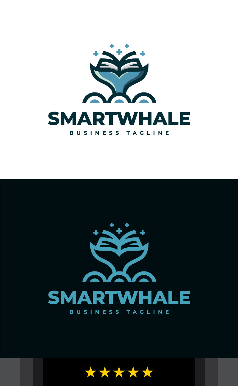 Smart Whale Logo Template #353679 - TemplateMonster