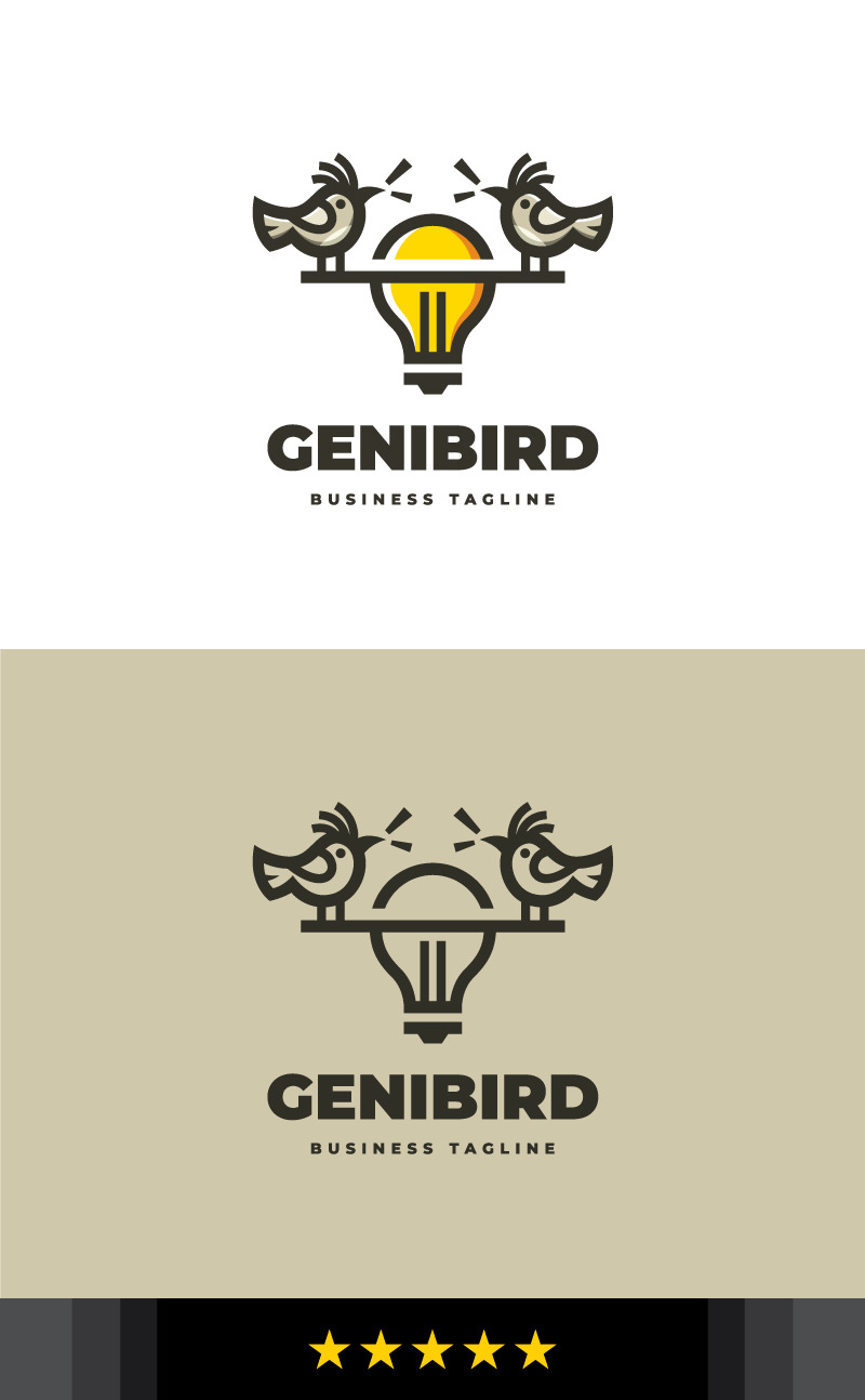 Genius Bird Logo Template #359046 - TemplateMonster