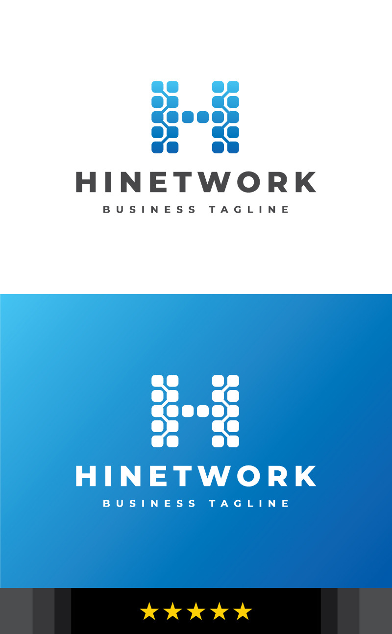 Hinetwork - Letter H Logo Template #353675 - TemplateMonster