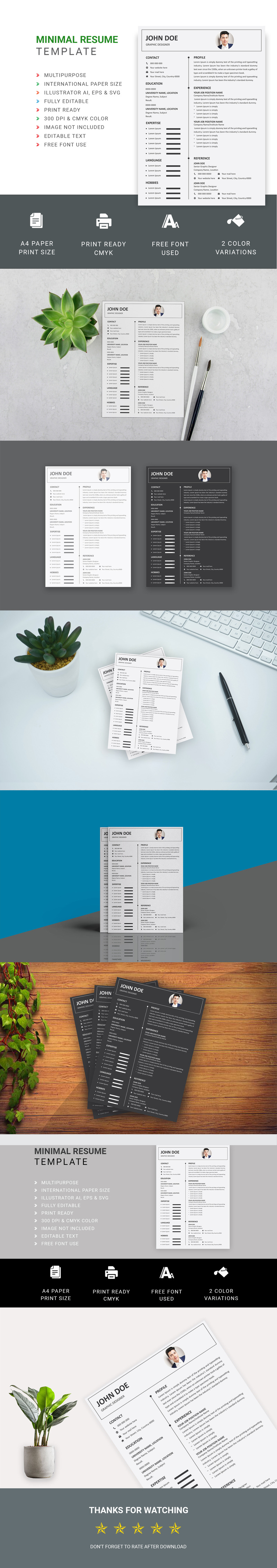 Modern Resume Template Design 371226 Templatemonster