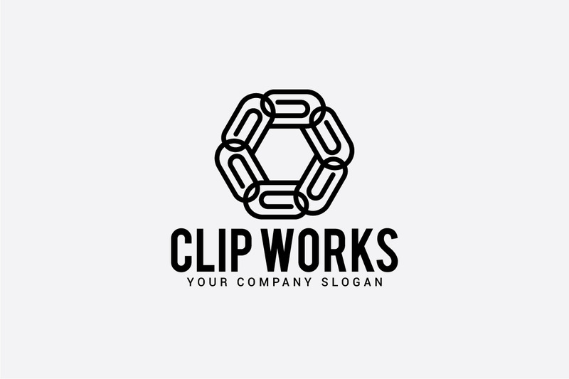 CLIP WORKS Logo Design Template #366543 - TemplateMonster