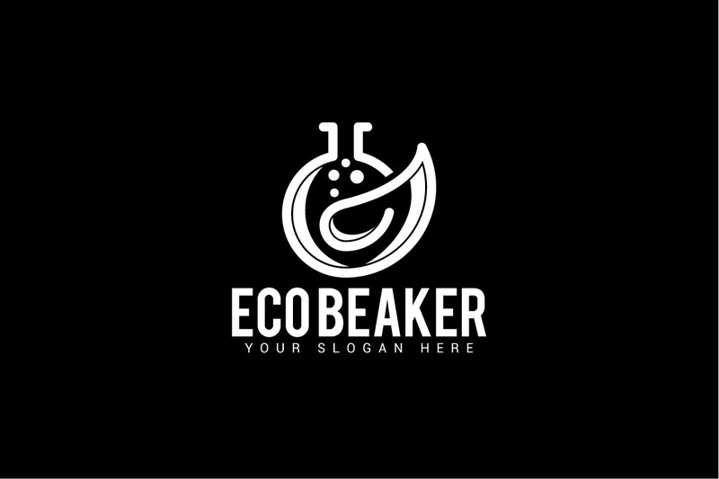 Eco Beaker Logo Design Template #366554 - TemplateMonster