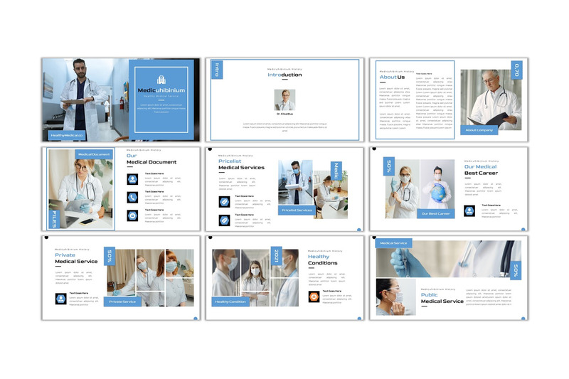 Healthy Medical Bundle Pack - Medical Google Slides Template