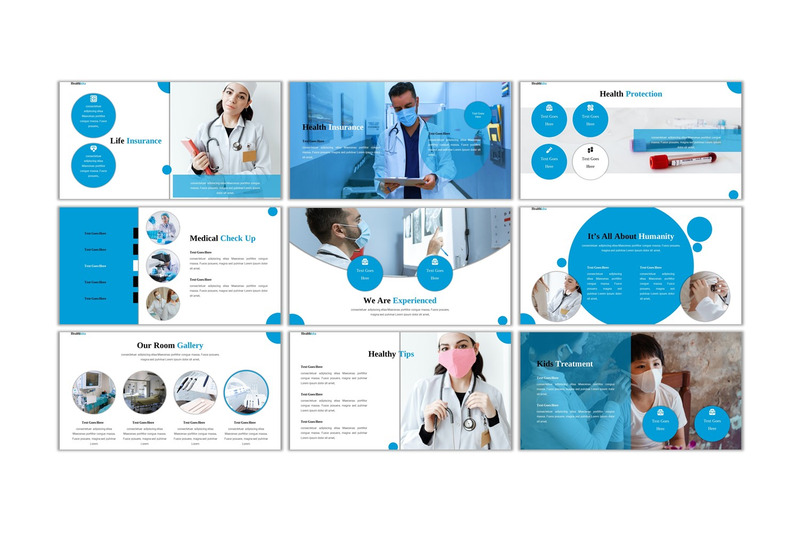 Healthy Medical Bundle Pack - Medical Google Slides Template