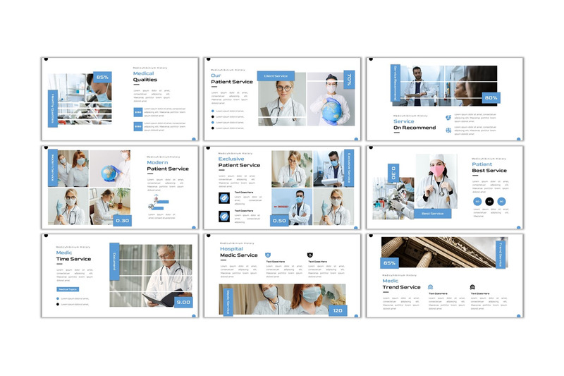 Healthy Medical Bundle Pack - Medical Google Slides Template