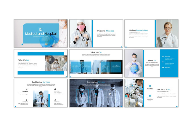 Healthy Medical Bundle Pack - Medical Google Slides Template