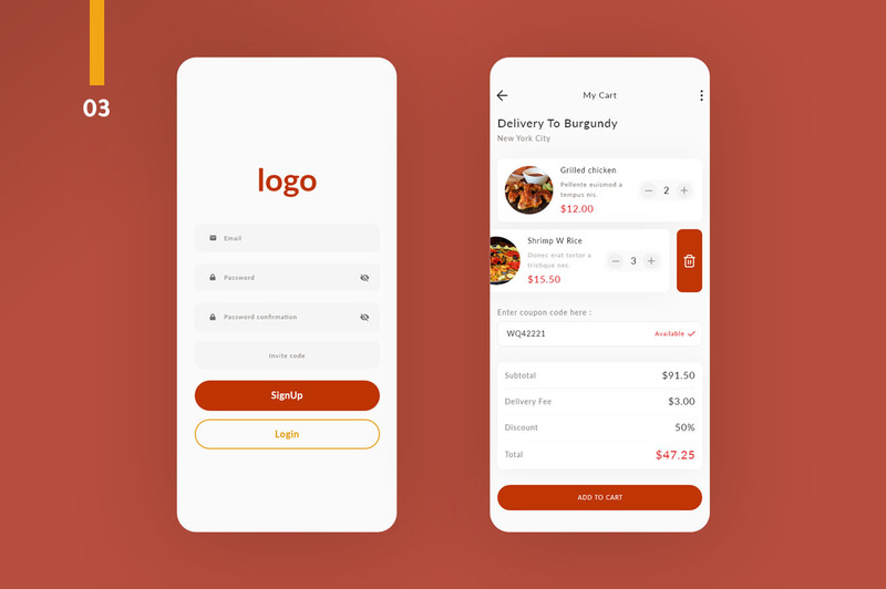 Food Delivery Mobile App Template V1.0 - TemplateMonster