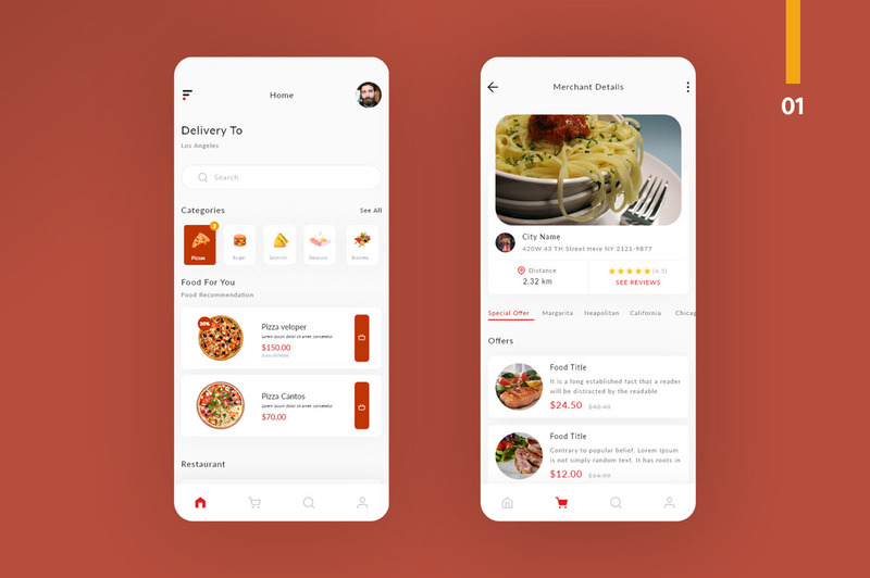 Food Delivery Mobile App Template V1.0 - TemplateMonster