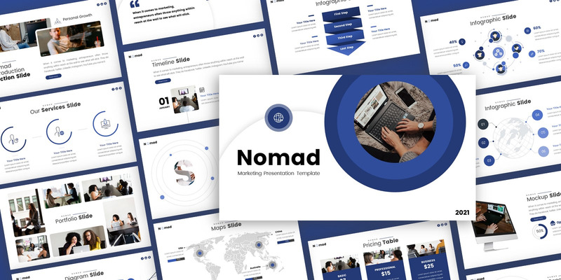 Nomad - Marketing Multipurpose PowerPoint Template