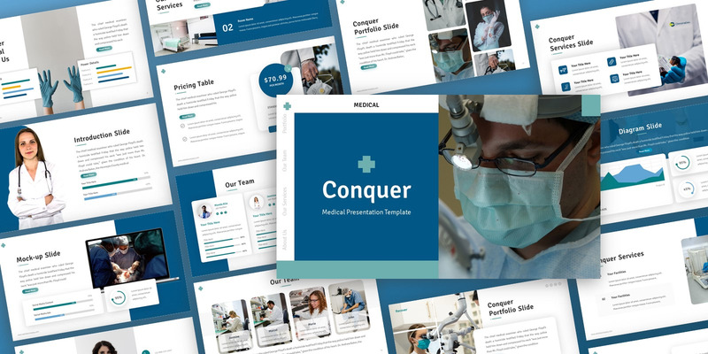Conquer - Medical Multipurpose PowerPoint Template
