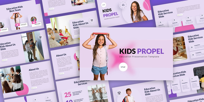 Kids Propel - Education Multipurpose PowerPoint Template