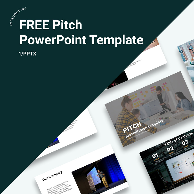 Free Pitch Presentation PowerPoint template - TemplateMonster
