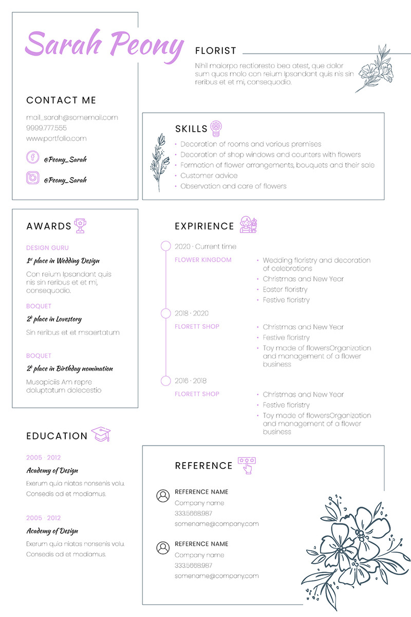 Adobe InDesign CV Free Resume Template TemplateMonster