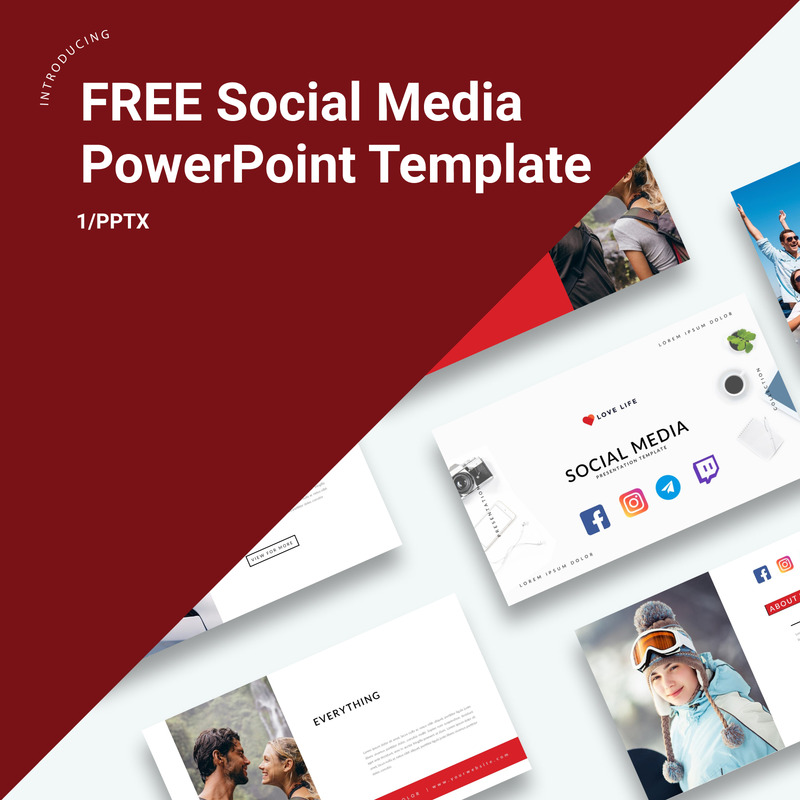 Free Social Media Presentation Powerpoint Template
