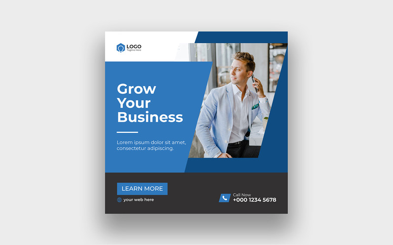 Corporate Facebook Post Design #296630 - TemplateMonster
