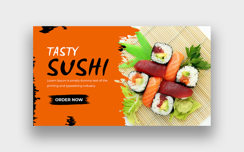 Modern Food Video Thumbnail Template - TemplateMonster