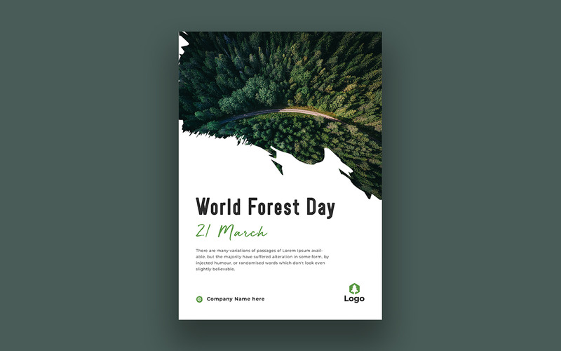 World forest day flyer design #318446 - TemplateMonster