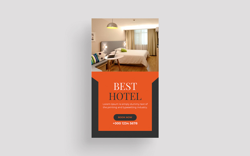 Modern Hotel Facebook Instagram Story - TemplateMonster