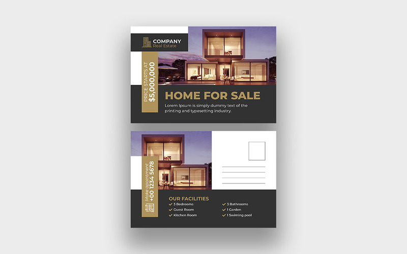 Real Estate Postcard Design Template - TemplateMonster