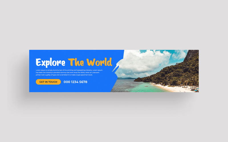 Travel Tour LinkedIn Cover Photo Template - TemplateMonster