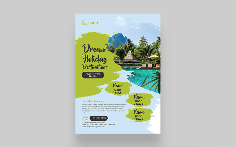 Modern Travel Agency Poster Template - TemplateMonster