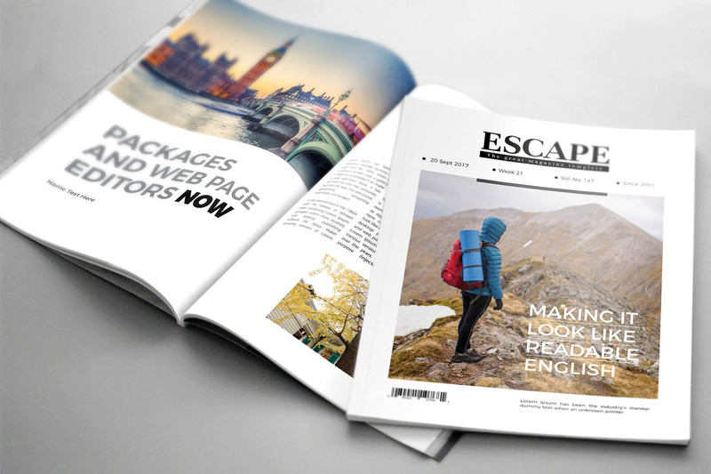 Modern Magazine Template Indesign File - TemplateMonster