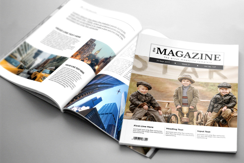 Modèle de magazine créatif nouveau design - TemplateMonster