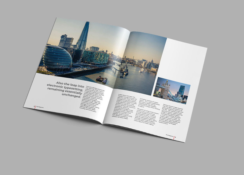 Grand fichier Indesign de modèle de magazine