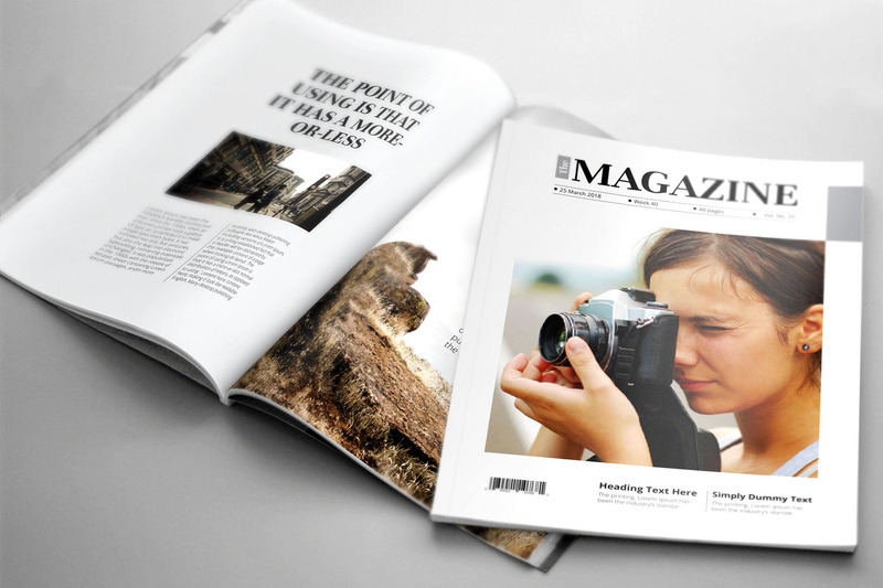 Singular Magazine Template Indesign File - TemplateMonster