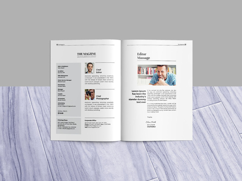 Unique Magazine Template file #285511 - TemplateMonster
