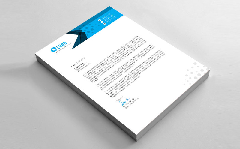 Corporate Office Letterhead Design Template for Your Business Service