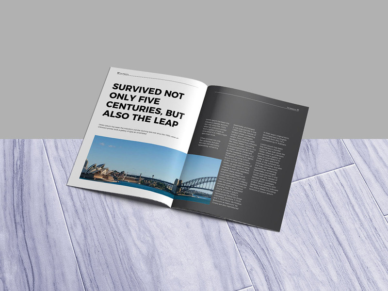 Unique Magazine Template file #285511 - TemplateMonster