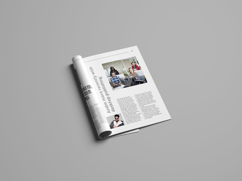 Singular Magazine Template Indesign File - TemplateMonster