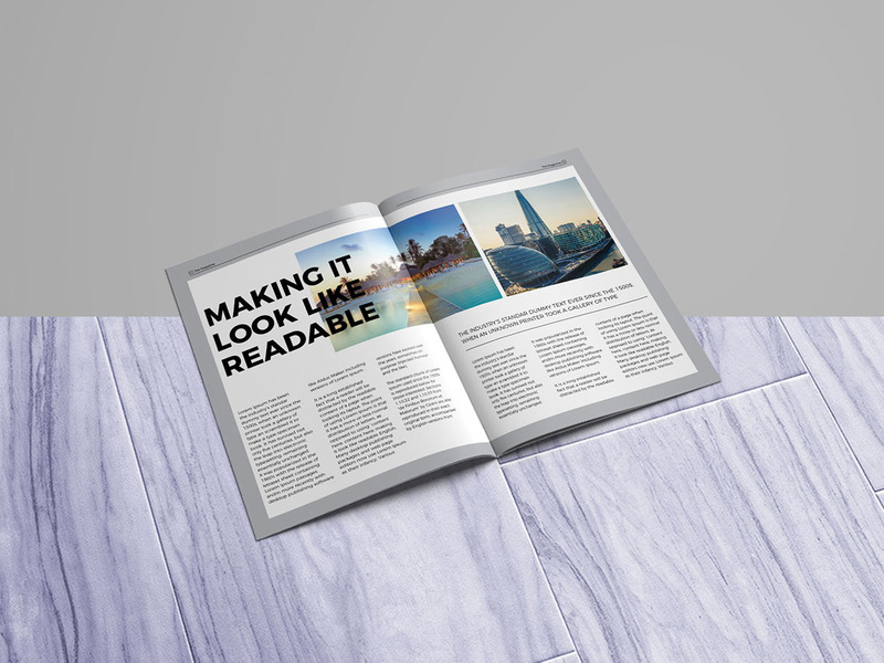 Unique Magazine Template file #285511 - TemplateMonster