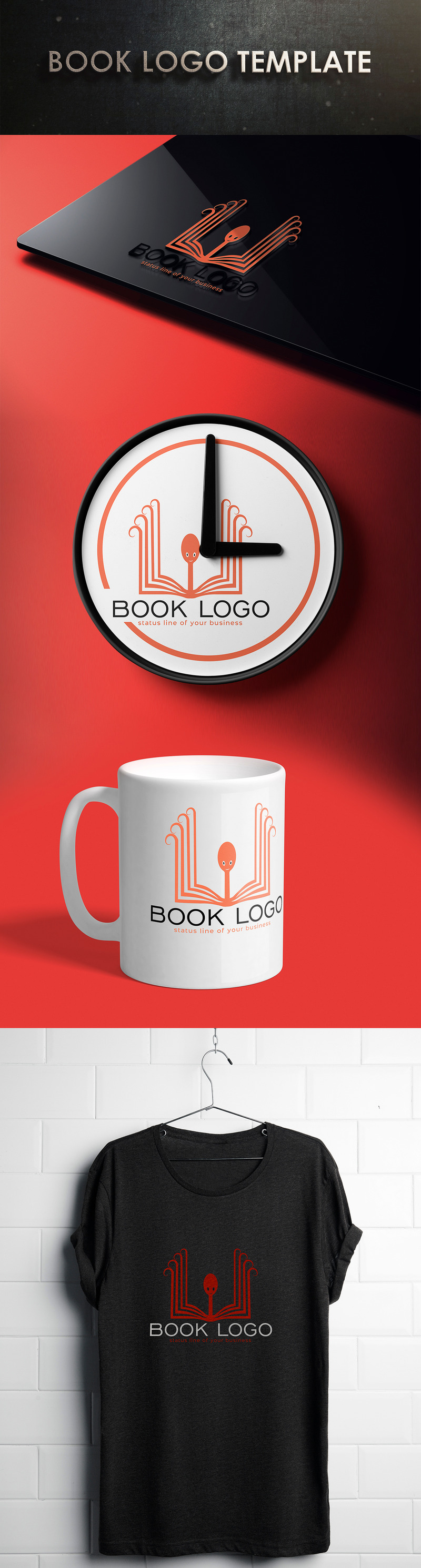 Creative Book Logo Template #167826 - TemplateMonster