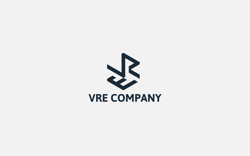 V+R+E Abstract logo design template #219323 - TemplateMonster