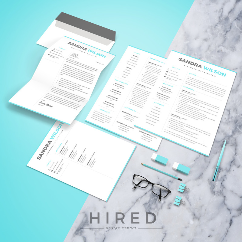 SANDRA B. - CV Bundle 2 & 3 Template Bundle with Cover Letter ...